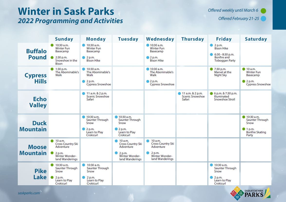 Sask Parks is The Place to Be This Family Week - Free Programs and Winter Camping Discounts ...
